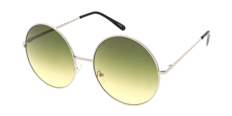 3405MH Women's Metal Classic Large Round Frame w/ Two Tone Lens – Sunny ...