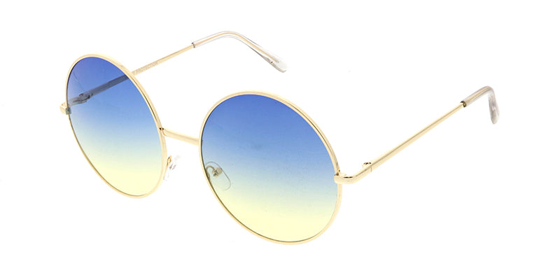 3615MH Women's Oversize Round Metal Frame w/ Two Tone Lens – Sunny ...