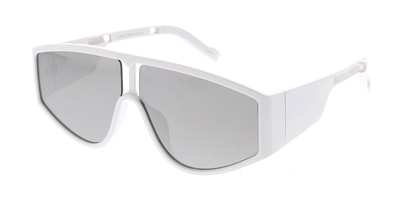 80123 Unisex Plastic Large Chunky Open Shield Frame – Sunny Sunglasses
