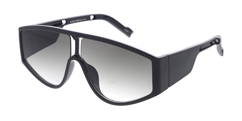 80123 Unisex Plastic Large Chunky Open Shield Frame – Sunny Sunglasses